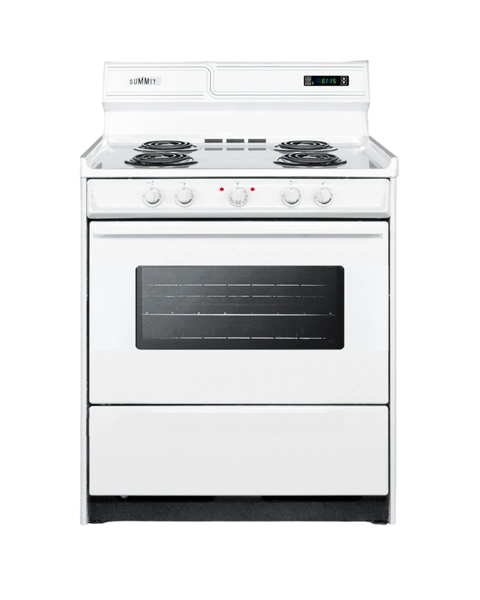 Summit 30 White Freestanding Electric Range