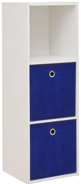 Progressive® Furniture Royal Blue/White 3-Cube Organizer | Colder's ...