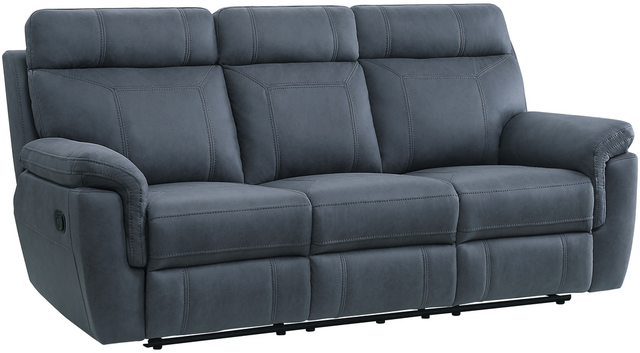 Homelegance® Clifton Blue Double Reclining Sofa | Fischer Furniture ...