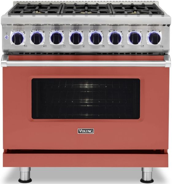 Viking® 7 Series 36" Spiced Cider Pro Style Dual Fuel Liquid Propane ...