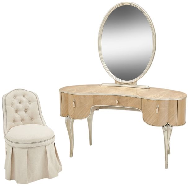 Michael Amini® Villa Cherie 3-Piece Caramel/Chardonnay Vanity Set ...