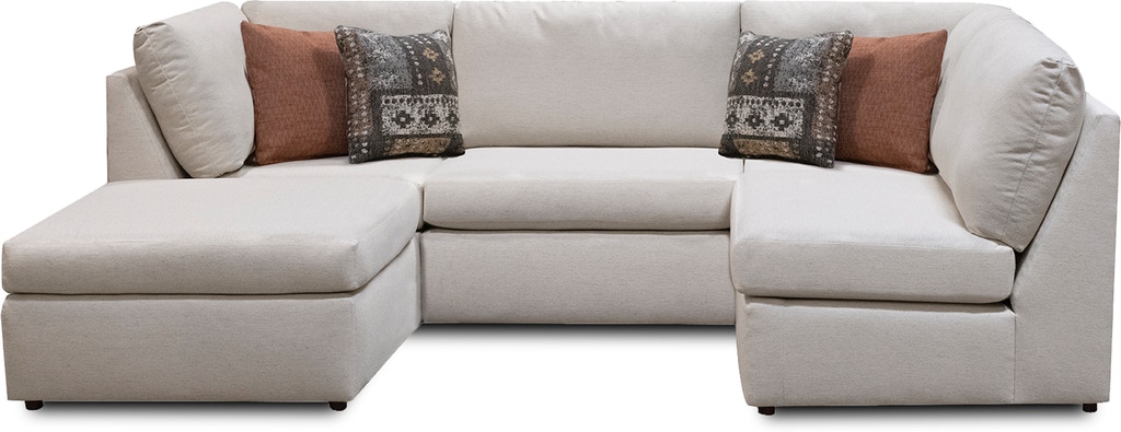 England Furniture Customizable Del Mar Scottie Sectional Sofa Crabtree Furniture Appliance Russellville KY