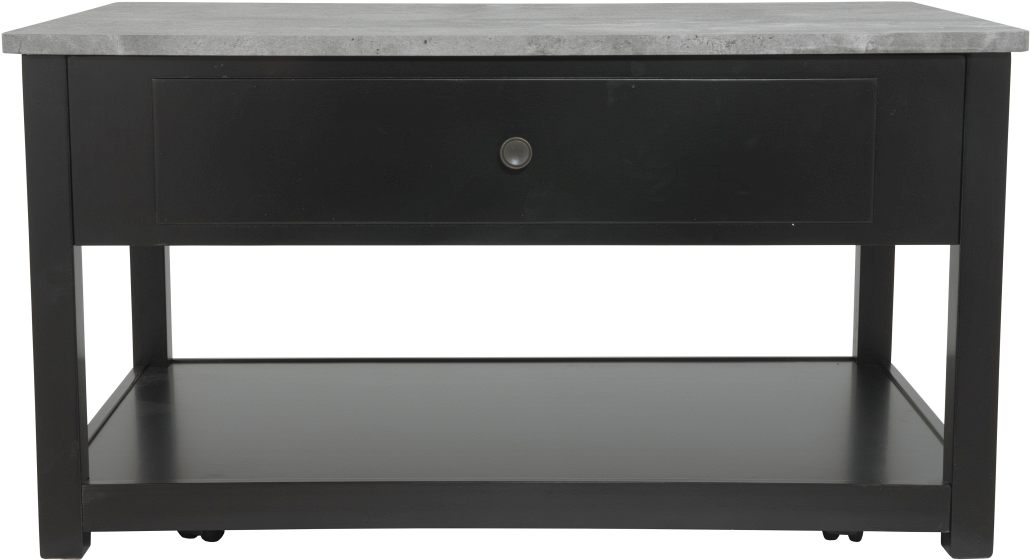 Signature Design by Ashley Ezmonei Black Gray Lift Top Coffee Table Cole s Appliance Home Furnishings