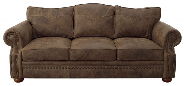 Omnia® Leather Stetson Queen Sleeper Sofa | Karvonen’s