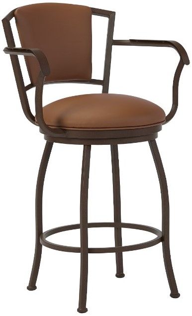 Wesley Allen Boise Bar Stool with Arms | The Cleveland Furniture ...
