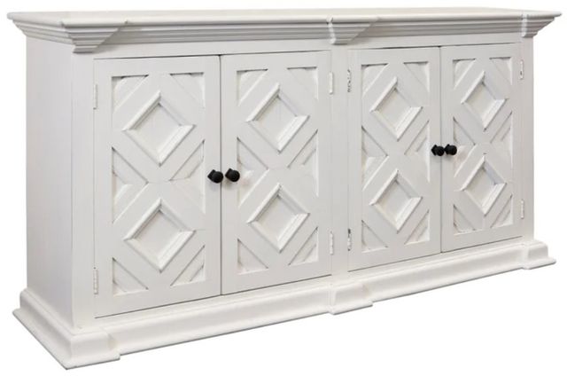 Stylecraft Diamond Pattern White Sideboard | Colder's | Milwaukee Area