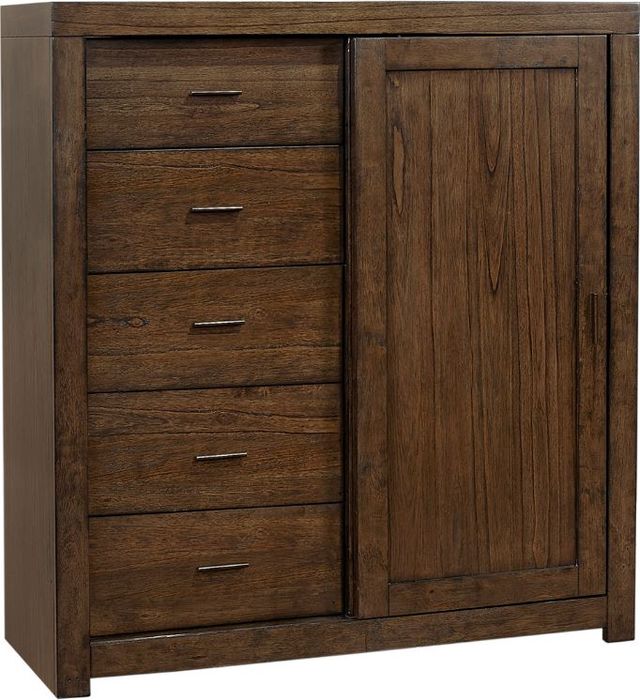 aspenhome® Modern Loft Brownstone Sliding Door Chest | Total Home ...