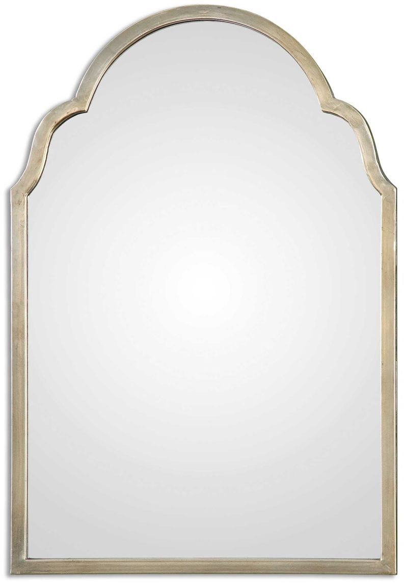 Uttermost by Grace Feyock Brayden Petite Silver Champange Arch Mirror Farnham s Furniture Galleries Casper Wyoming