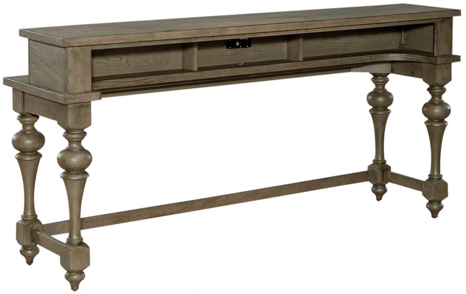 Liberty Furniture Americana Farmhouse Dusty Taupe Console Bar Table ...