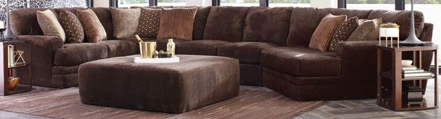 Jackson Furniture Mammoth 4-Piece Chocolate U-Shape Sectional | Comfort ...