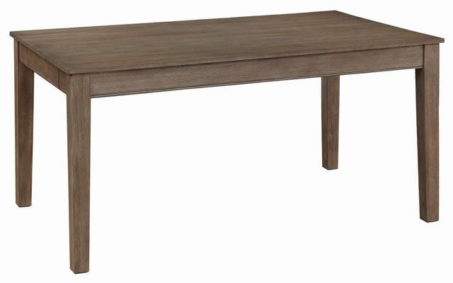 Mazin Furniture Armhurst Wire Brush Brown Dining Table | Kondolas ...