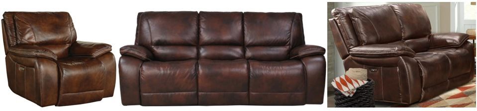 Parker House® Vail 3-Piece Burnt Sienna Power Reclining Seating Set ...