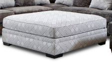 Elements International Tully Grey Ottoman | Bob Mills Furniture