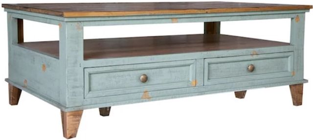 International Furniture Direct Toscana Sage Green Cocktail Table with ...