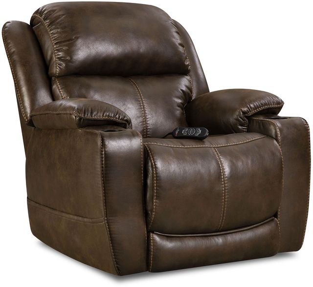 HomeStretch Starship Walnut Home Theater Power Recliner | Fischer ...
