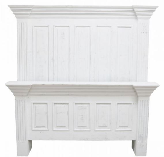 Million Dollar Rustic Claudia White Queen Bed | King's Furniture ...