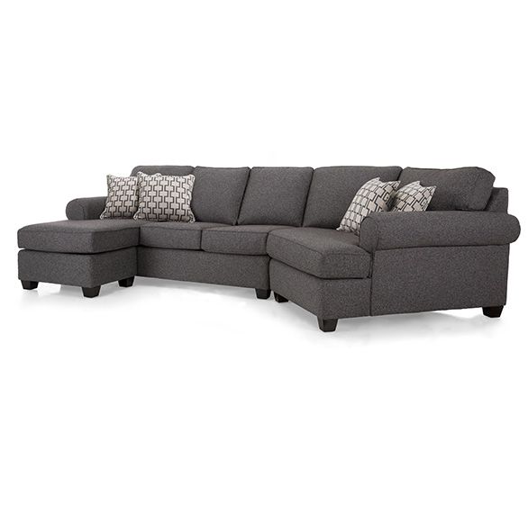 Decor-Rest® Furniture 2566 2-Piece Sectional Sofa with cuddler ...