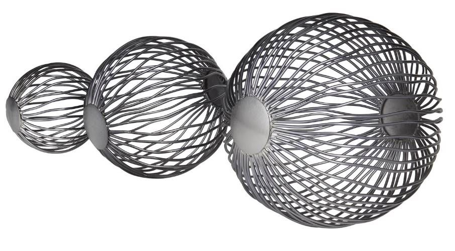 Deco Marche 3-Piece Gray Geometric Sculpture Set | Fischer Furniture ...