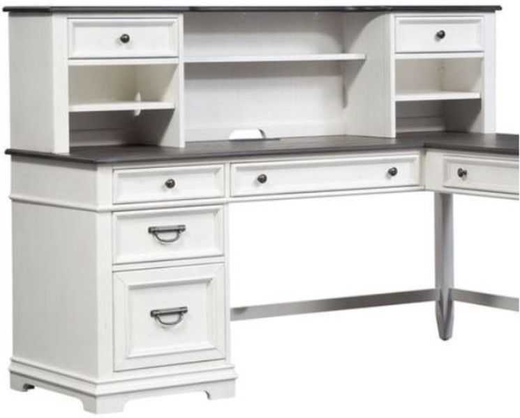 Liberty Furniture Allyson Park Wirebrushed White Writing Desk ...