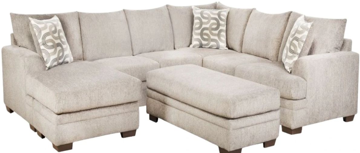Behold™ Home Bailey 2-Piece Cream L-Shaped Sectional | Missouri ...
