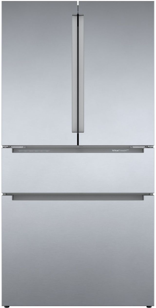 Bosch 800 Series 21.0 Cu. Ft. Stainless Steel Counter Depth French Door ...