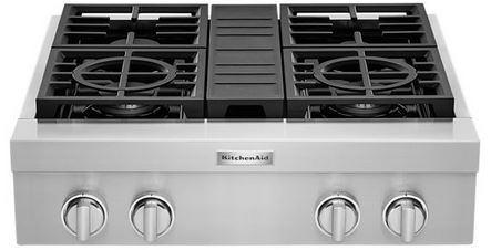 KitchenAid 30 Stainless Steel Gas Rangetop Fullerton Appliance