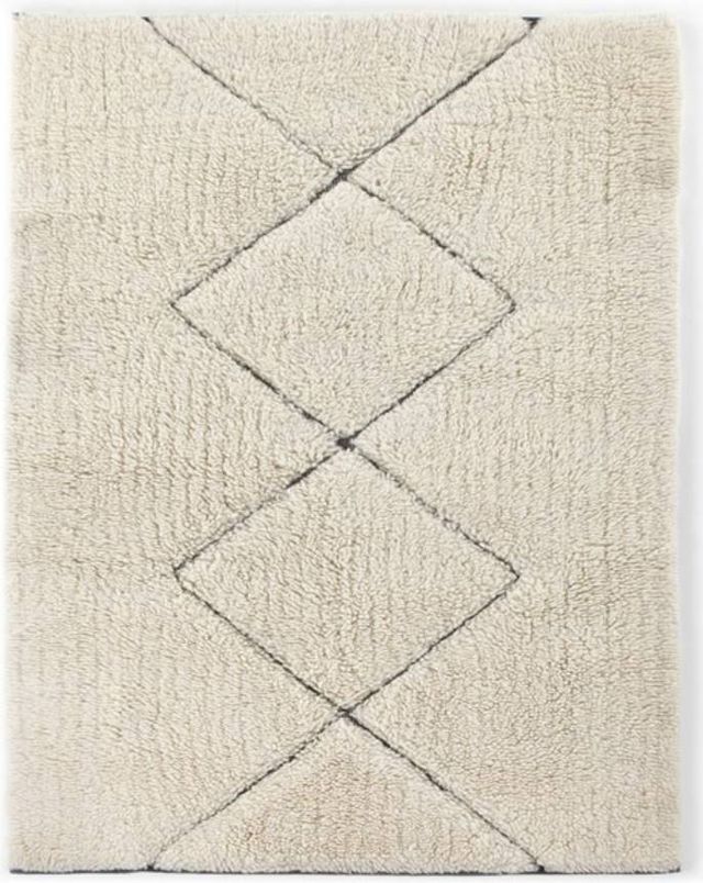 Four Hands Beni Dark Gray/Off-White 8'x10' Rug | Marshall's Home Living ...