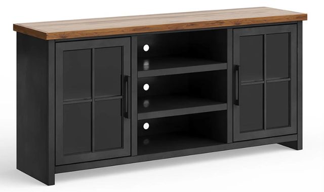Legends Home Essex Black/Whiskey 67" TV Stand | Besche Furniture ...