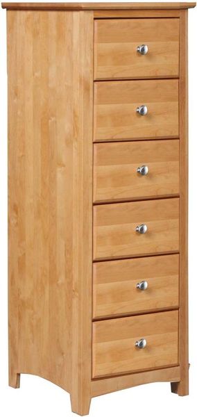 Archbold Furniture Customizable Alder Shaker Brown Lingerie Chest ...