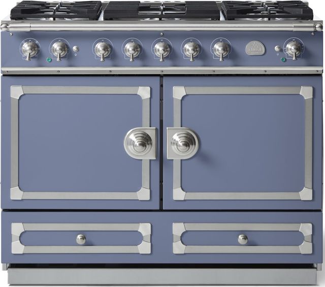 La Cornue CornuFe´ 110 43" Provence Blue Freestanding Dual Fuel Range ...