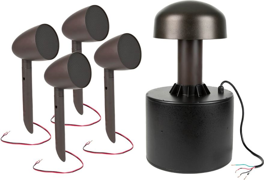 SnapAV Episode® Terrain Series 5 Pack Dark Brown Four 4" Satellite ...
