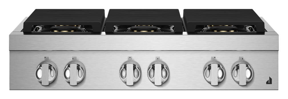 JennAir® NOIR™ 36" Stainless Steel Gas Rangetop | Otto's Home Appliance