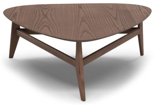 Natuzzi Editions Plettro Blonde Ash Triangular Coffee Table | Karvonen’s