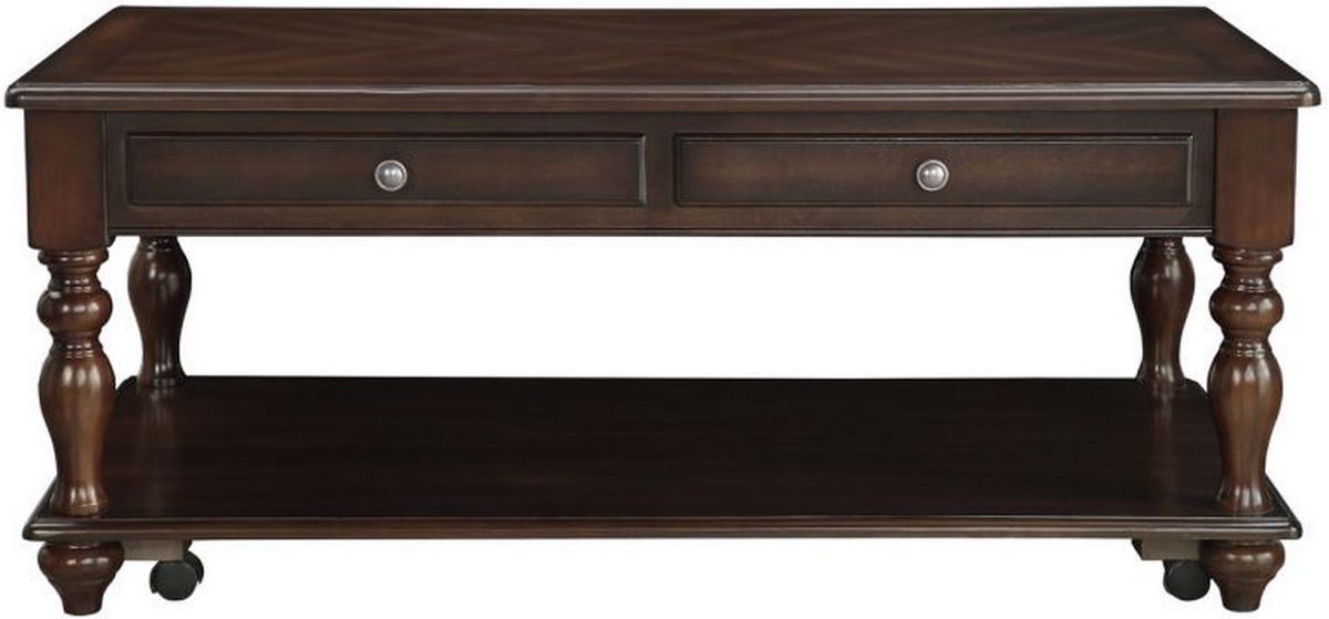 Mazin Furniture Lovington Espresso Cocktail Table | Kondolas Furniture ...