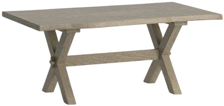 Bassett® Furniture Customizable BenchMade Crossbuck 72" Oak Live Edge ...