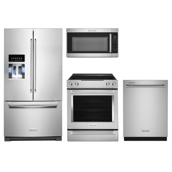 KitchenAid® 4 Piece Stainless Steel Kitchen Package | Colder's ...