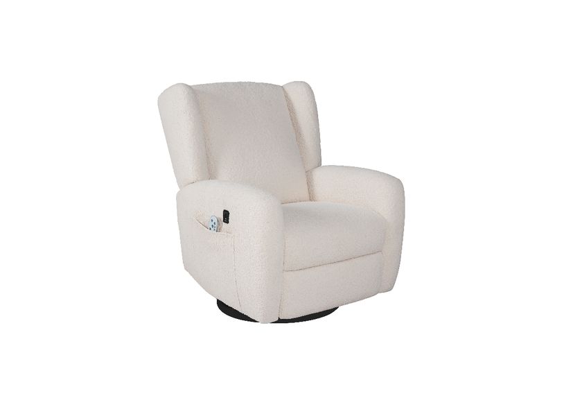 Chloe Self Rocking/Power Recline Glider in Oyster | Fischer Furniture ...