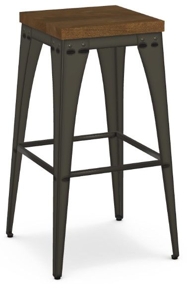 Amisco Customizable Upright Backless Bar Stool | Marshall's Home Living ...