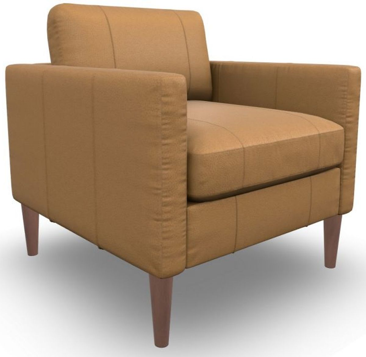 Cognac chair and a half store