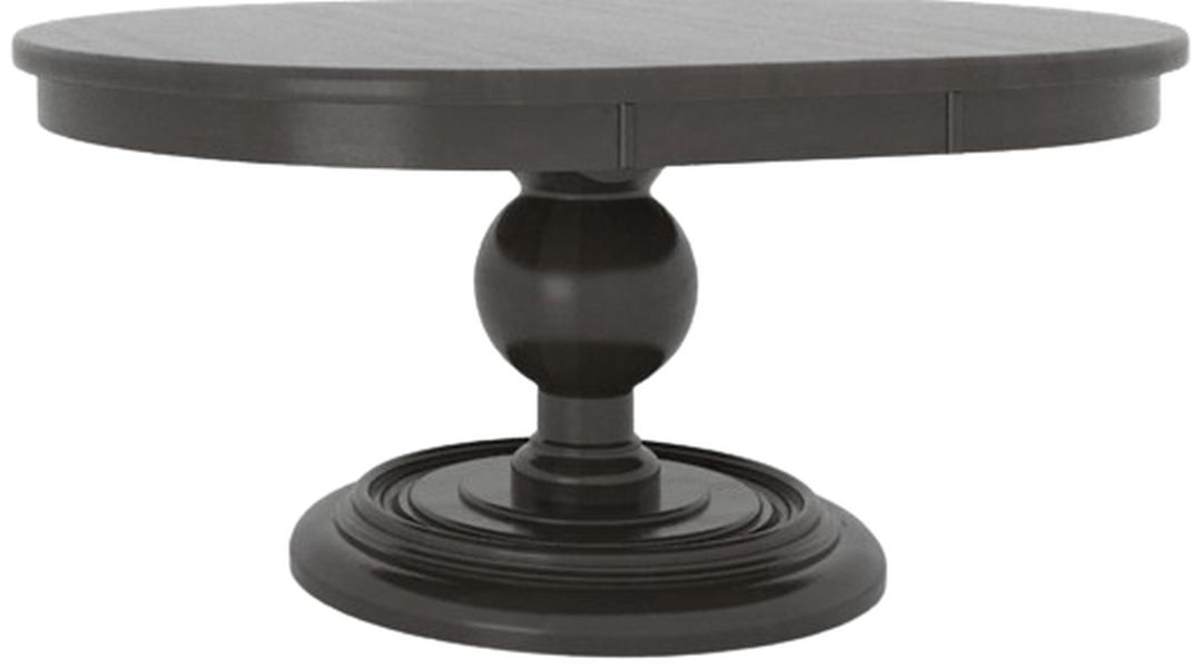 Canadel Customizable Farmhouse Chic Davey's Gray Round Table | Harvey's ...