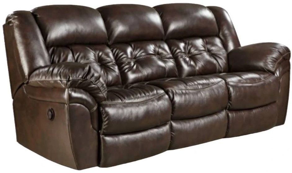 HomeStretch Cheyenne Whiskey Double Power Reclining Sofa | Price Point Furniture | Madison, TN ...