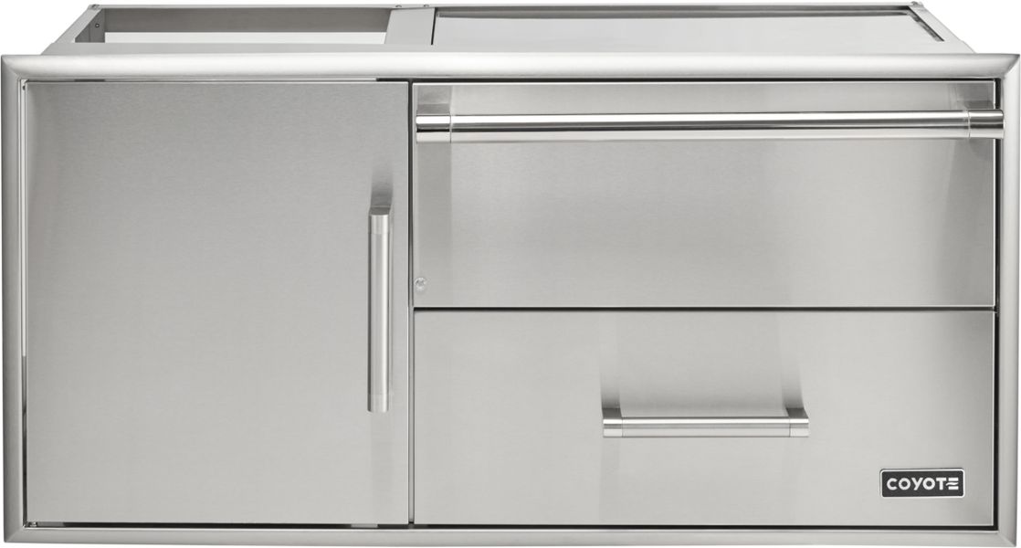 Coyote® 42" Stainless Steel Warming Drawer and Access Doors | Grand ...