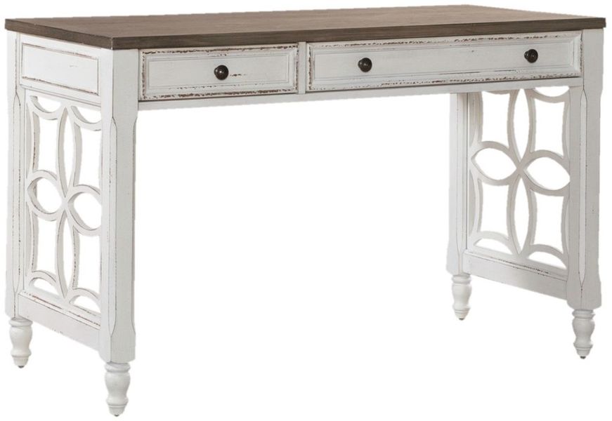 Liberty Furniture Magnolia Manor Antique White/Weathered Bark L -Shaped ...