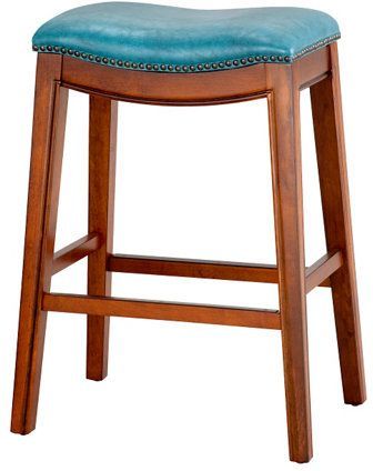 Elements International Fiesta Blue Bar Stool | Fischer Furniture ...