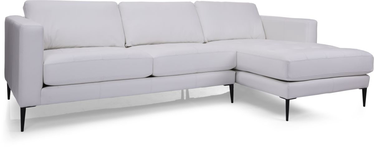 Leather right facing sectional store