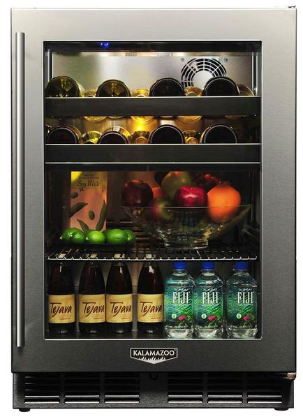 Kalamazoo™ Signature Series 5.2 Cu. Ft. Glass Outdoor Dual-Zone ...