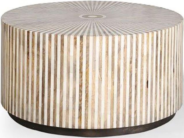 Parker House® Crossings Downtown Amber Bone Inlay Cocktail Table ...