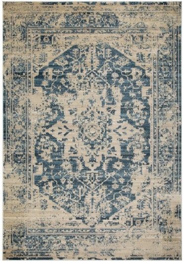 KAS Rugs Heritage Blue/Ivory Elegance 5'x8' Area Rug | Evans Furniture ...