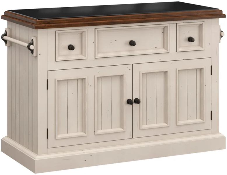 HH2 Home Tuscan Retreat White Kitchen Island | Hoelscher's Fine ...