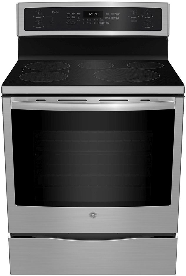 GE Profile™ 30" Fingerprint Resistant Stainless Steel Freestanding ...